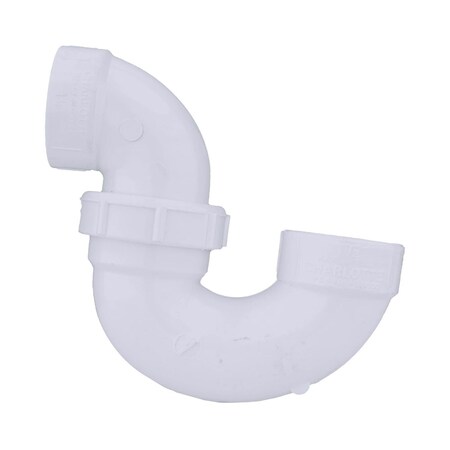 Charlotte Pipe And Foundry Charlotte Pipe Schedule 40 1-1/2 in. Hub X 1-1/2 in. D Hub PVC P-Trap ...